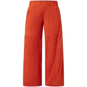KNOWN SUPPLY Wide Leg Tie Pants Malibu Chili - Red