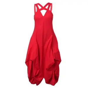 METAMORPHOZA Sleeveless Long Dress - Red