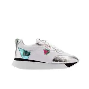 ILVI Merel Floater Leather Sneaker - Silver