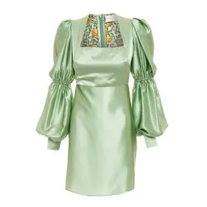 SOFIA TSERETELI Short Light Dress - Green