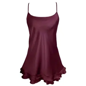 MONIQUE MORIN LINGERIE Moonstruck Satin Chemise Velvet - Pink