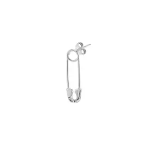 TRUE ROCKS Safety Pin Stud Earring Sterling - Silver