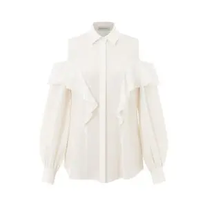 EMMA WALLACE Drew Blouse - White