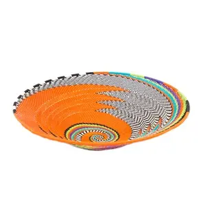 Botanical Boys Zulu Telephone Wire Bowl Tr Sixteen - Orange