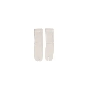 IOANA CIOLACU Silver / Grey Sparkle Tabi Socks - Silver/grey