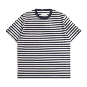 FAR AFIELD Ringer Stripe T-shirt Navy - Blue