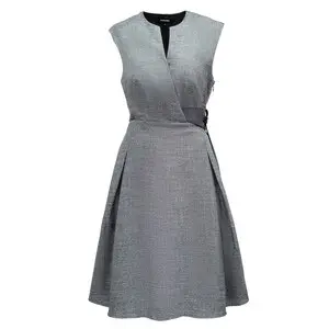 SMART AND JOY Trapeze Dress With Cross -effect - Silver