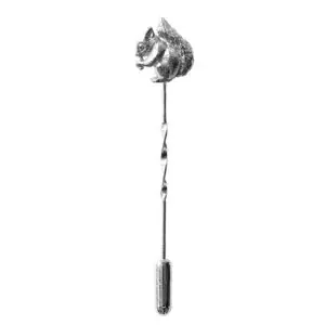 LEE RENEE Baby Squirrel Tie Pin - Silver