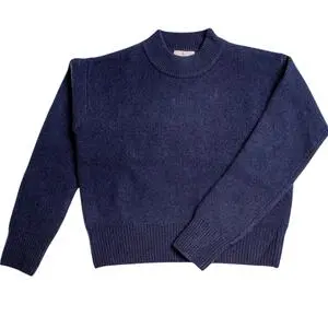 PORRIDGE KNITWEAR Cashmere Amy Jumper Navy - Blue