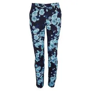 LORDS OF HARLECH Jack Serious Floral Pant Navy - Blue