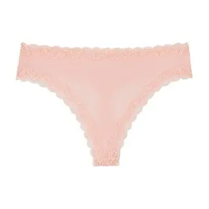 Uwila Warrior Soft Silk Thong Underwear Rose Quartz - Pink