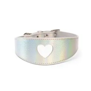 LOVEHOUND Sweetheart Dog Collar Holo - Silver