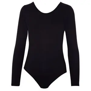 ZD ZERO DEFECTS Long-sleeve Bodysuit – Elegant Fit With Soy Fiber Color - Black