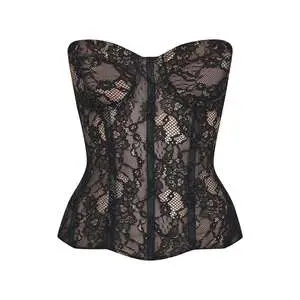MAVLO Lace Corset Bustier - Black