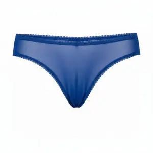 THE COOLGIRL NYC Jane Thong In Mesh - Blue