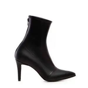 THE 5TH ELEMENT Vanya Stretch Leather Mid-boot - Black