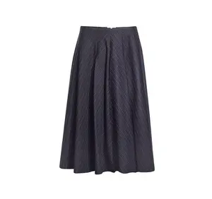 MAISON SEL A Line Lady Skirt With Pockets - Blue