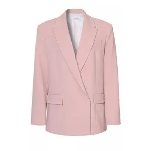 AGGI BY HALEWSKI Petra Dirty Oversized Blazer - Pink