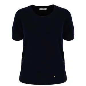 TIRILLM Alina" Cashmere T-shirt Navy - Blue