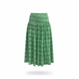 MARY MARSHMALLOW Long Everyday Skirt Lattice - Green