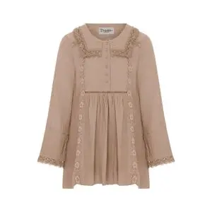 THISISU COLLECTION Neutrals Milan Mini Dress Paper Bag - Beige