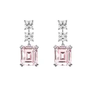 Arte Madrid Gemma Drop Earrings - Pink