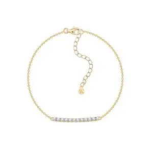 DIAMONBLISS Horizontal Bar Bracelet - Gold