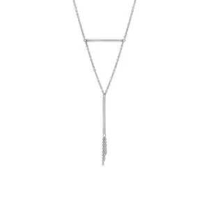 GOLD & HONEY Tassel & Bar Y-necklace - Silver