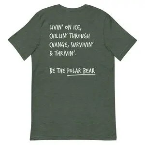 ANCHOR & CREW Forest Think Ocean" Embroidered Cotton T-shirt - Green