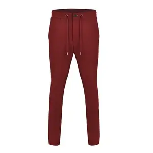 DAVID WEJ Ashford Relaxed Drawstring Trouser Burgundy - Red