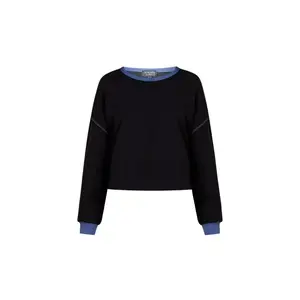 KNOWN SUPPLY Boxy Cotton Crewneck Ada /cobalt