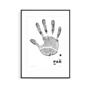 Curiosity Snug Hi-five Series Par Paris Limited Edition Print - Black