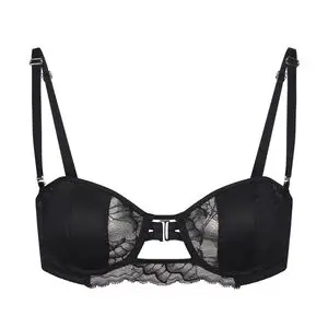 LUNATIC FEMME Rider Convertible Balconette Bra - Black