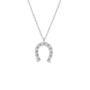 SPERO LONDON Sterling Horseshoe Equestrian Necklace - Silver
