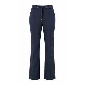 DAVID WEJ Ashford Relaxed Loose Fit Drawstring Trouser In Navy - Blue
