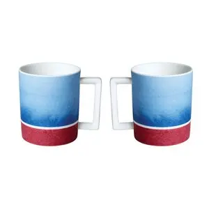 Twig New York Reve Rose Set Of Two Mugs - Red