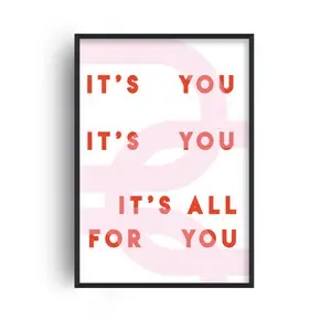 FANCLUB It's All For You Indie Music Giclée Art Print A2 - Pink