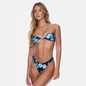 SUNKISSED Le Bandeau Strapless Top - Blue