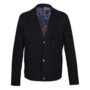 DAVID WEJ Ashford Relaxed Patch Pocket Jacket - Black