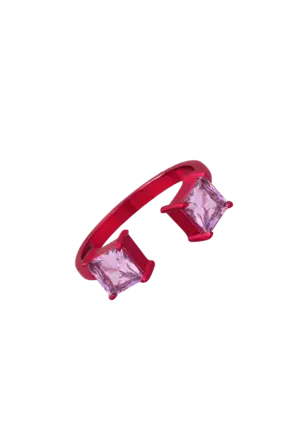LAVANI JEWELS Togusa Fuchsia Ring - Pink