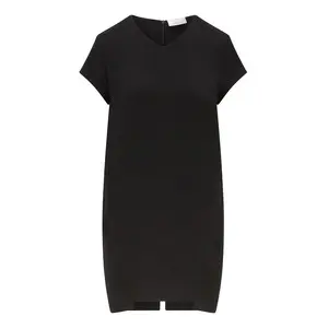 AUGURI Silk Dress - Black
