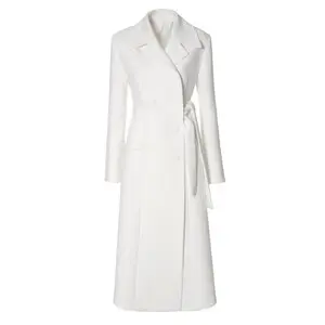 AGGI BY HALEWSKI Tilda Off Long Coat - White