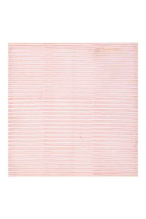 NOLOGO-CHIC Fresco Stripe Napkins Multi Stripe Napkin Set Cotton Coral - Red