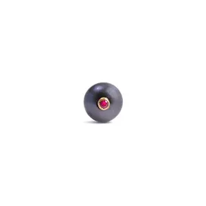 LEE RENEE Peacock Pearl & Ruby Tie Pin - Gold