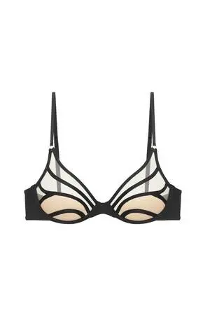 GOD SAVE QUEENS Lana Push Up Bra - Black