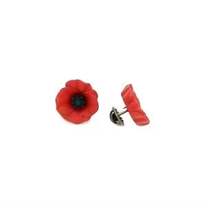 CHANEL JOAN ELKAYAM British Remembrance Poppy Pin - Red
