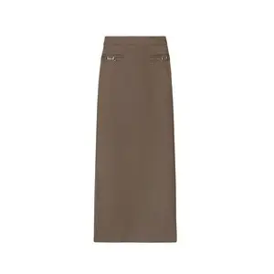 LOU&UP (FORMERLY LOUP CLOTHING) Buckle Skirt Mushroom - Brown