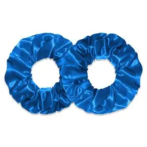 6FIFTYTWO® Pure Mulberry Classic Silk Scrunchies - Blue