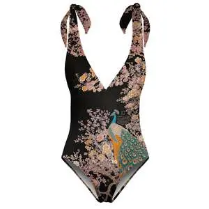 ALOHA FROM DEER Ornate Avian One Piece Swimsuit