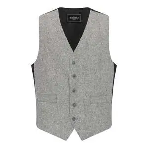 TRIONA Salt And Pepper Irish Tweed Waistcoat